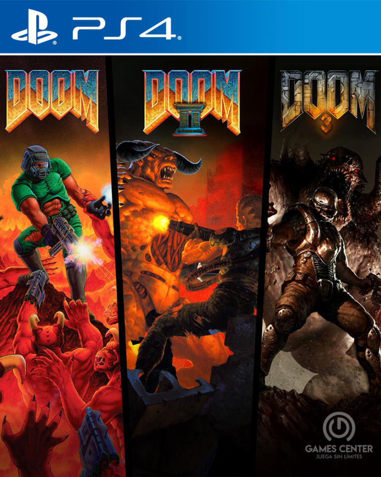 DOOM (1993) + DOOM II (Classic) + DOOM 3 - PlayStation 4 - GAMES CENTER ...
