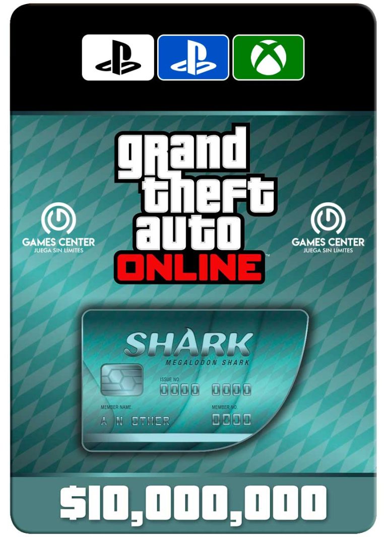 GTA Online: Megalodon Shark Cash Card - $10,000,000 - GAMES CENTER PERÚ