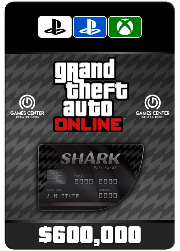 GTA Online: Bull Shark Cash Card - $600,000 - GAMES CENTER PERÚ