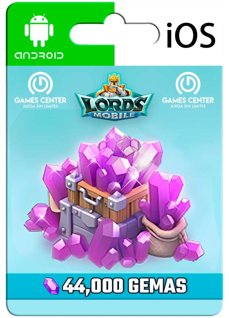 Lords Mobile - 22,000 Gemas + 22,000 Bonus - GAMES CENTER PERÚ