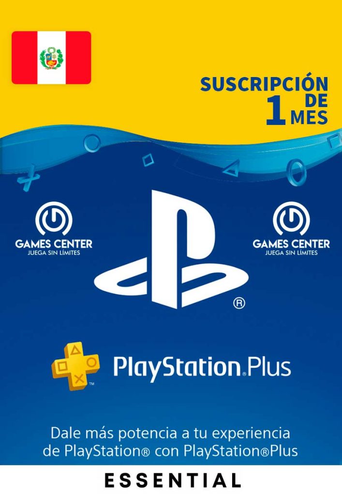 PlayStation Plus PS PLUS ESSENTIAL 12 Meses PERÚ - GAMES CENTER PERÚ