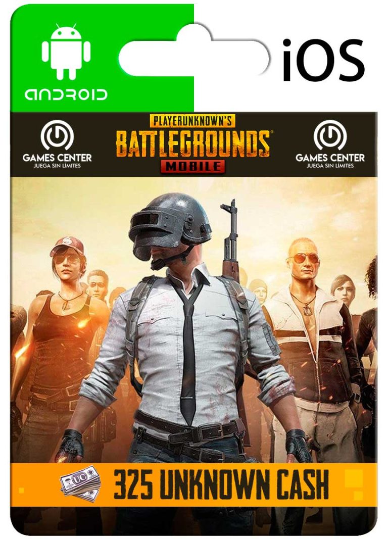 PUBG MOBILE: 300 Unknown Cash + 25 Bonus - GAMES CENTER PERÚ