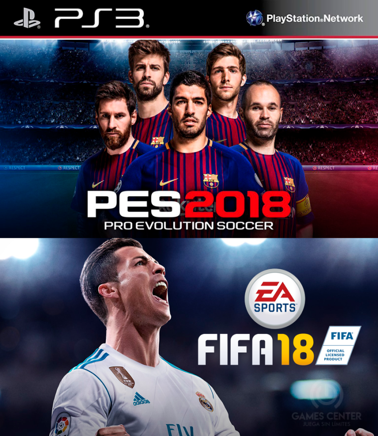 Pro Evolution Soccer 2018 PES 18 + FIFA 18 - PlayStation 3 - GAMES ...