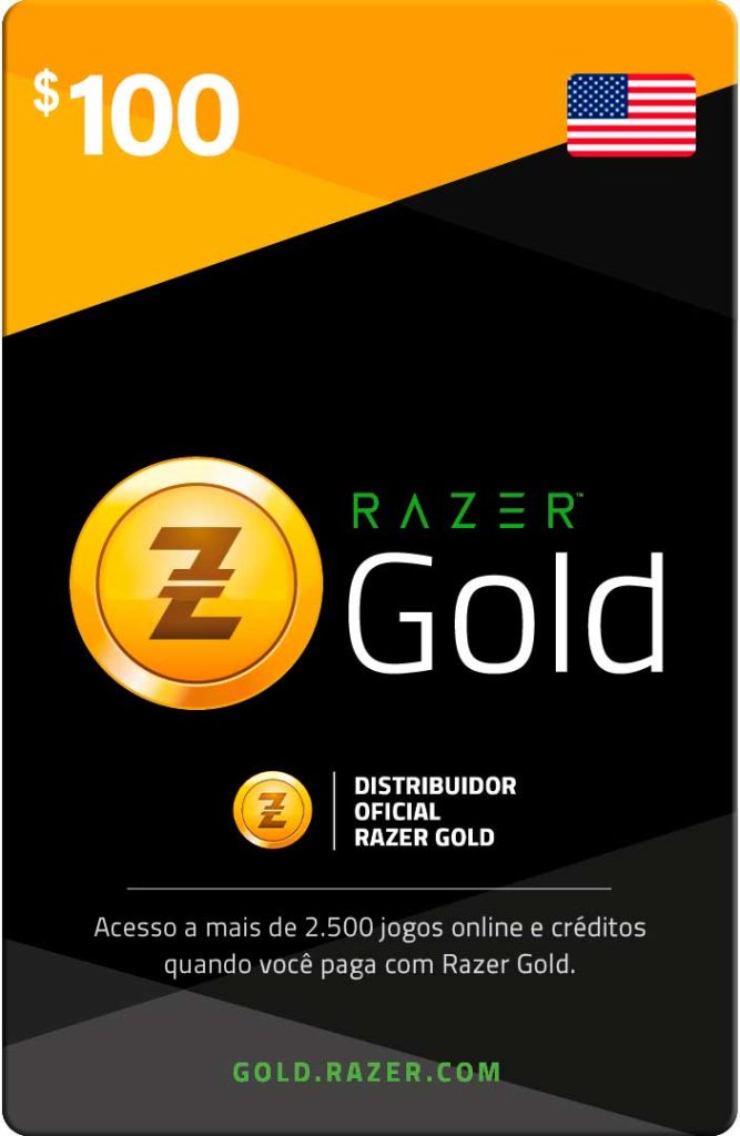 Razer Gold PIN $100 - USA - GAMES CENTER PERÚ